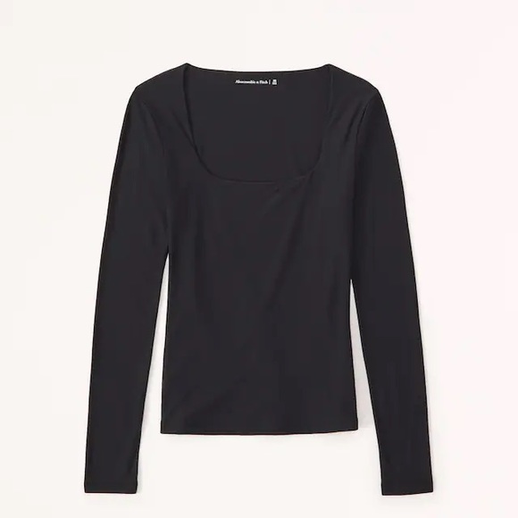 Abercrombie & Fitch | Tops | Soft Matte Seamless Longsleeve Tuckable Squareneck Top | Poshmark